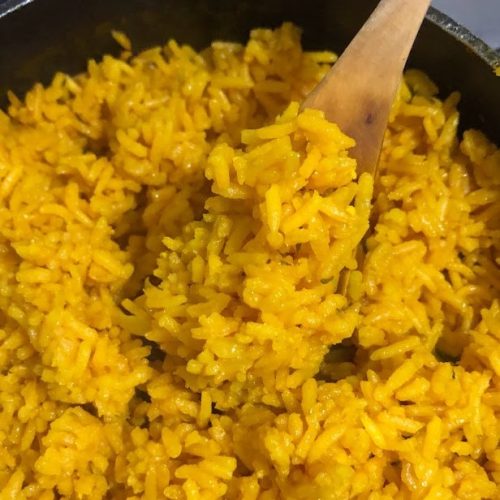 Turmeric Rice (Yellow Rice) - TheShyFoodBlogger